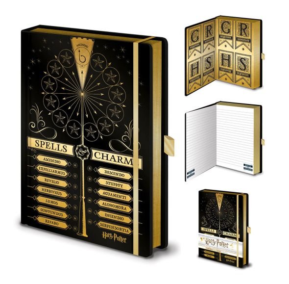 Notes A5 Harry Potter Spells And Charms 120k w linie Notatnik twarda ...