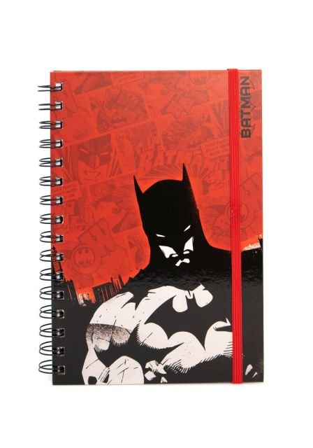 Notes A5 kołozeszyt DC Comics Batman Red 80 kartek w linie gumka ...