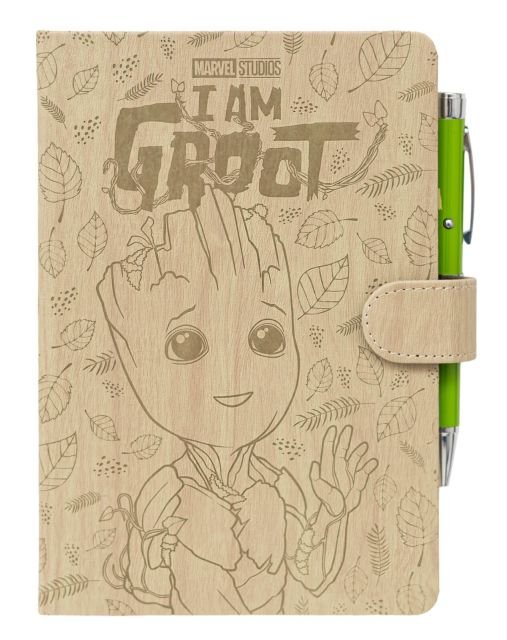 Notes A5 Marvel Groot z Długopisem z latarką Notatnik Pamiętnik 92 ...