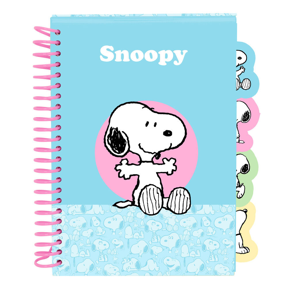 Notes A5 Snoopy, twarda okładka, 80 kartek, przekładki - SAFTA | Sklep ...