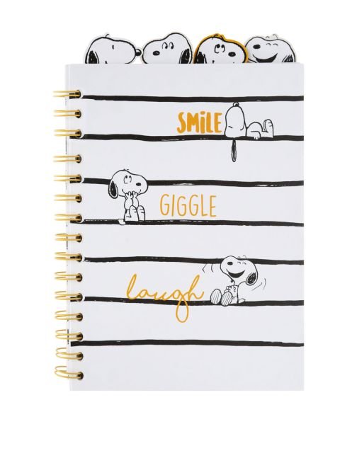 Notes A5 szkolny dla dzieci Snoopy Lazy Days Kołozeszyt w linie 80 ...