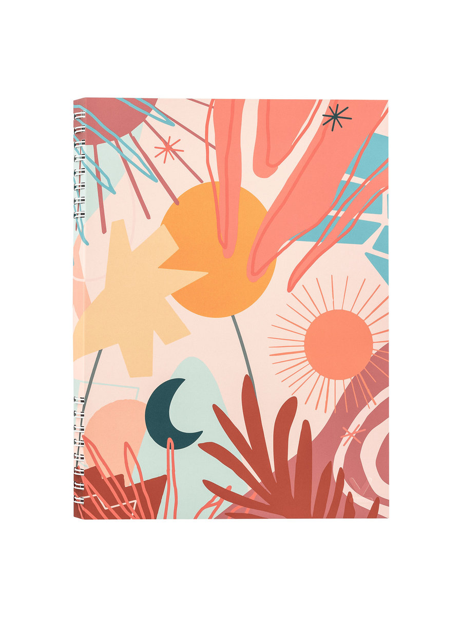 Notes Boho Widok | Format B5| Szare Kratki | Coverlover - Inny ...