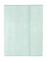 Notes książkowy zapinany miętowy a5 flok linia kratka czysty kropki ...