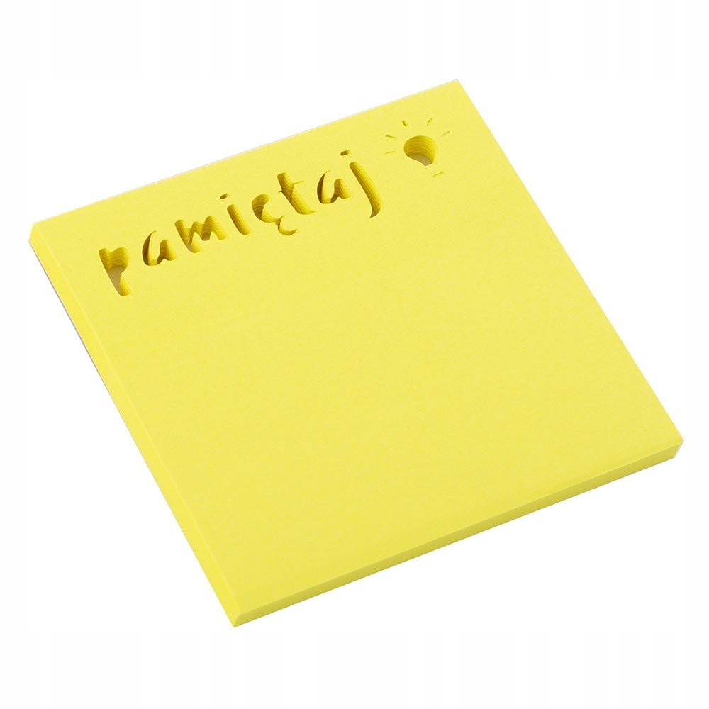 NOTES SAMOPRZYLEPNY TEXT 75x75mm 50K PAMIĘTAJ - D.RECT | Sklep EMPIK.COM