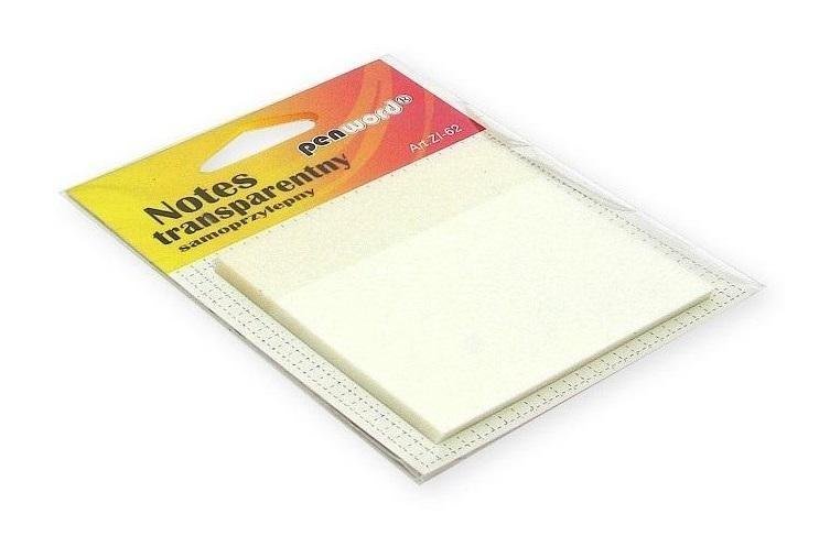 Notes transparentny samoprzylepny 75x75mm 50K - Inna marka | Sklep ...