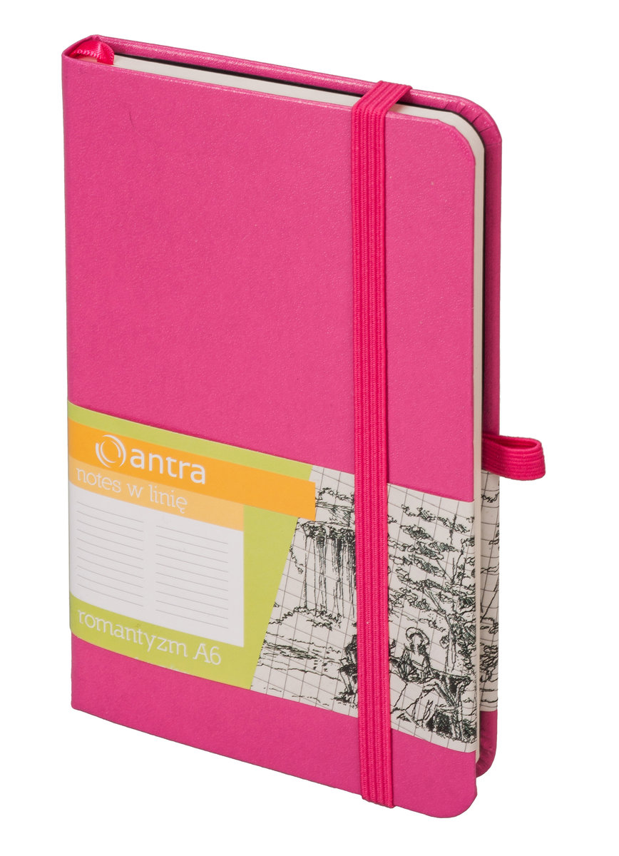 Notes w linie, A6, Romantyzm, różowy - Antra | Sklep EMPIK.COM