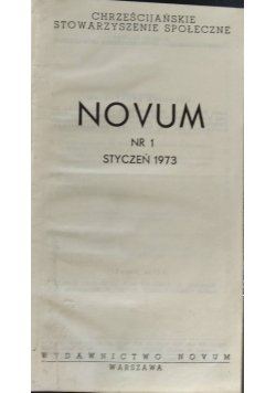 Novum nr.1-12 1973r. - | Książka w Empik