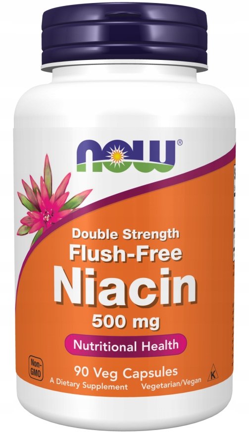 Now Foods Niacin 500mg Flush Free 90 Witamina B3 Niacyna Bez Efektu ...