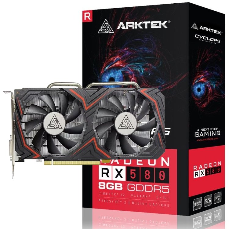 Nowa Karta Graficzna Arktek Radeon RX 580 8GB GDDR5 256bit HDMI DP - Arktek | Sklep EMPIK.COM