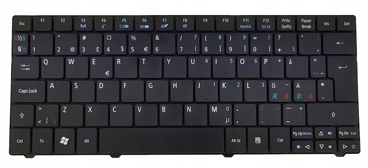 NOWA KLAWIATURA ACER ASPIRE 1410 1420 1430 1551 1830 ZH7 ZA3 ZA5 ...