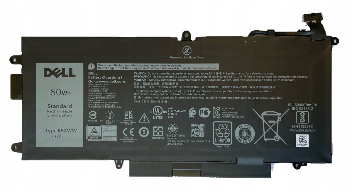 NOWA ORYGINALNA BATERIA DELL 60Wh 4C K5XWW Latitude 5289 2-in-1 2025 - Inna marka | Sklep EMPIK.COM