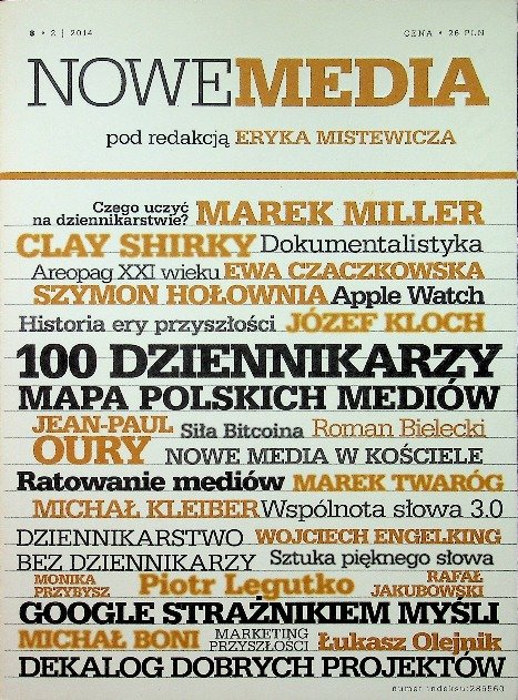 Nowe media numer 8 2 2014 - W opisie | Książka w Empik