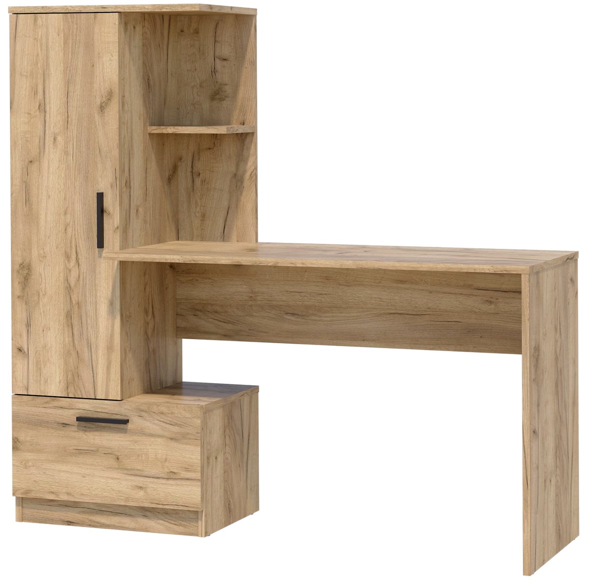 Nowoczesne biurko z regałem REGI CRAFT REGAŁ BIURKO SZUFLADA UCHWYTY STYL - Meblowa 1 | Sklep ...