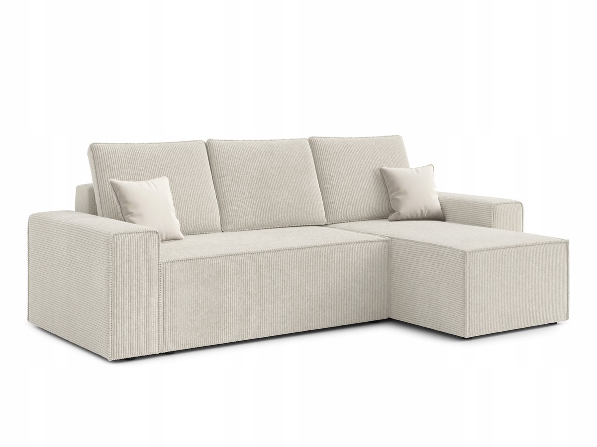 Nowoczesny Narożnik POIT sztruks rozkładany - Domo Home | Sklep EMPIK.COM