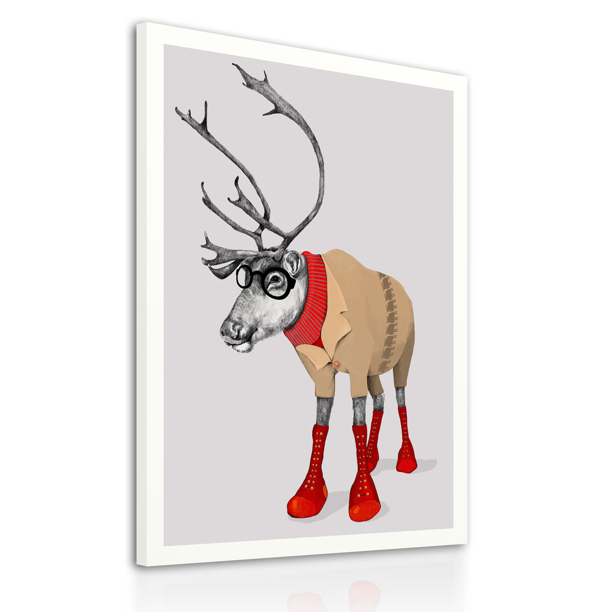 Nowoczesny Obraz Drukowany Na Płotnie Renifer Format 70X100 - Ludesign ...