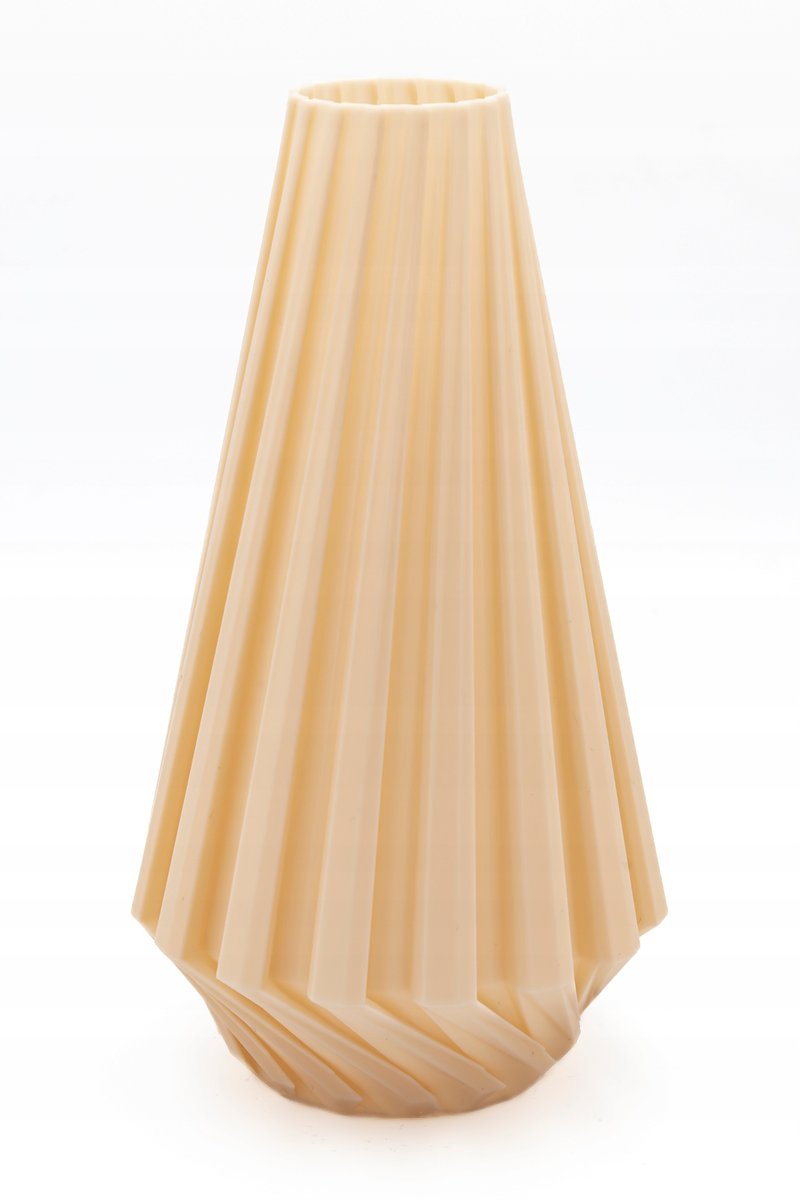 Nowoczesny wazon na suche kwiaty / LEGO - beżowy matowy, nietłukący ...