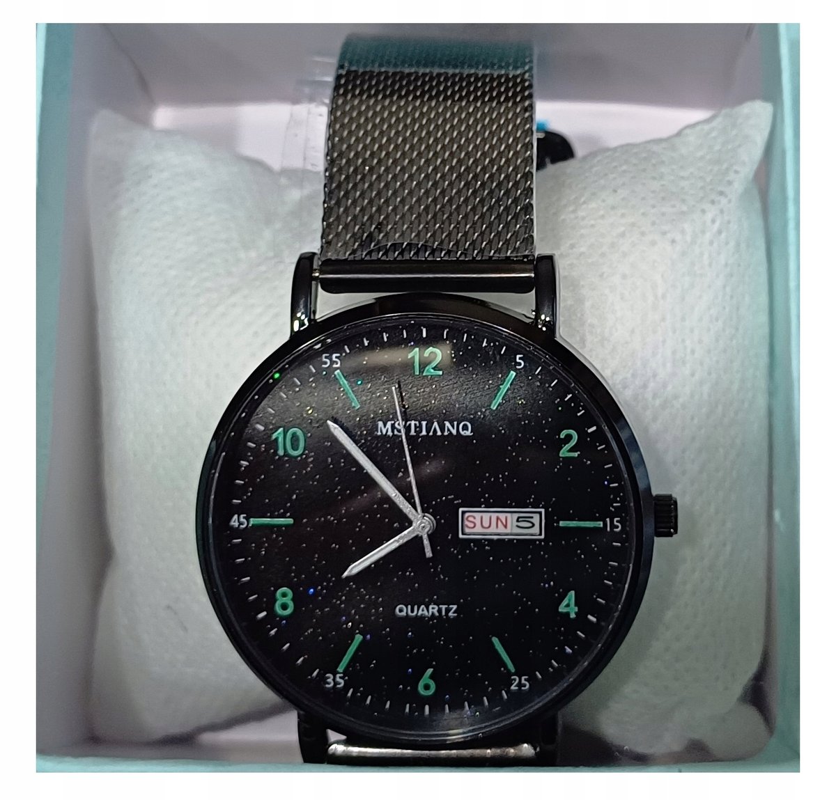 Nowy klasyczny, męski zegarek garniturowy z datownikiem DAY-DATE ...