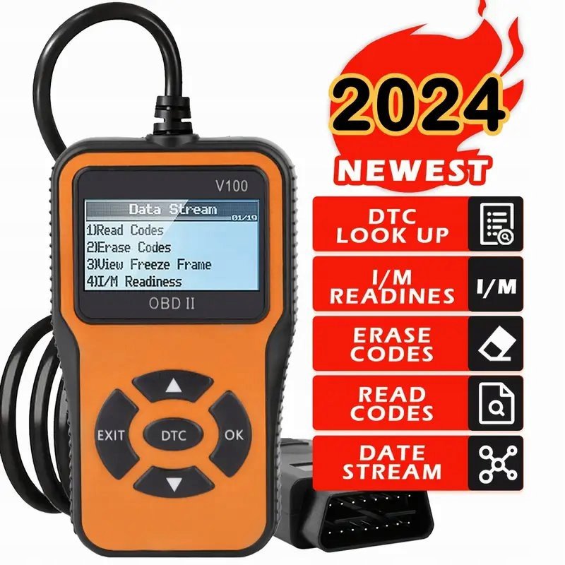 Nowy Skaner OBD2 V100 2024 Diagnostyka Usterka Czytnik I Kasowanie ...