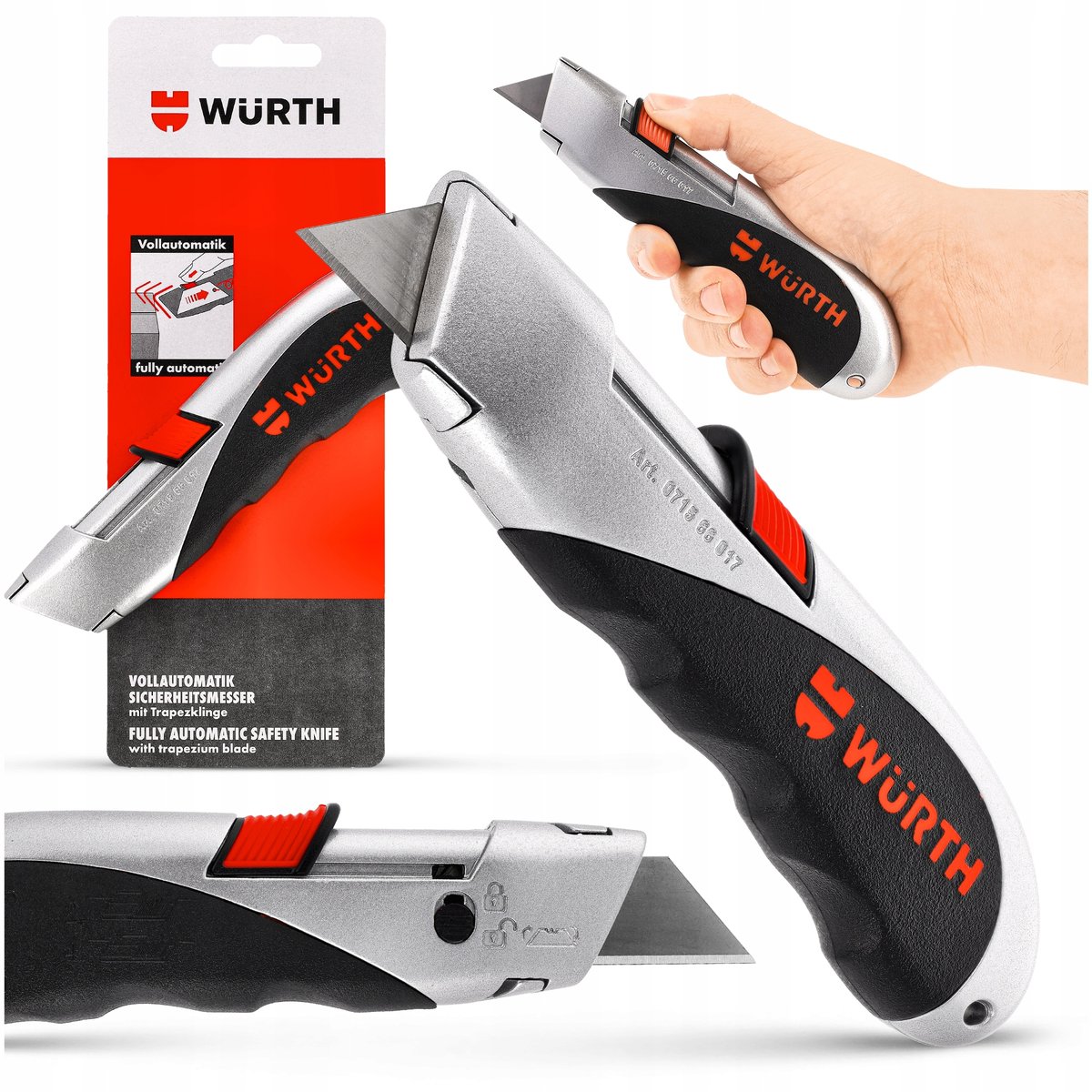 Nóż Bezpieczny Do Tapet S2 Wurth Tapeciak Monterski Wymienne Ostrza 160 mm - Wurth | Sklep EMPIK.COM