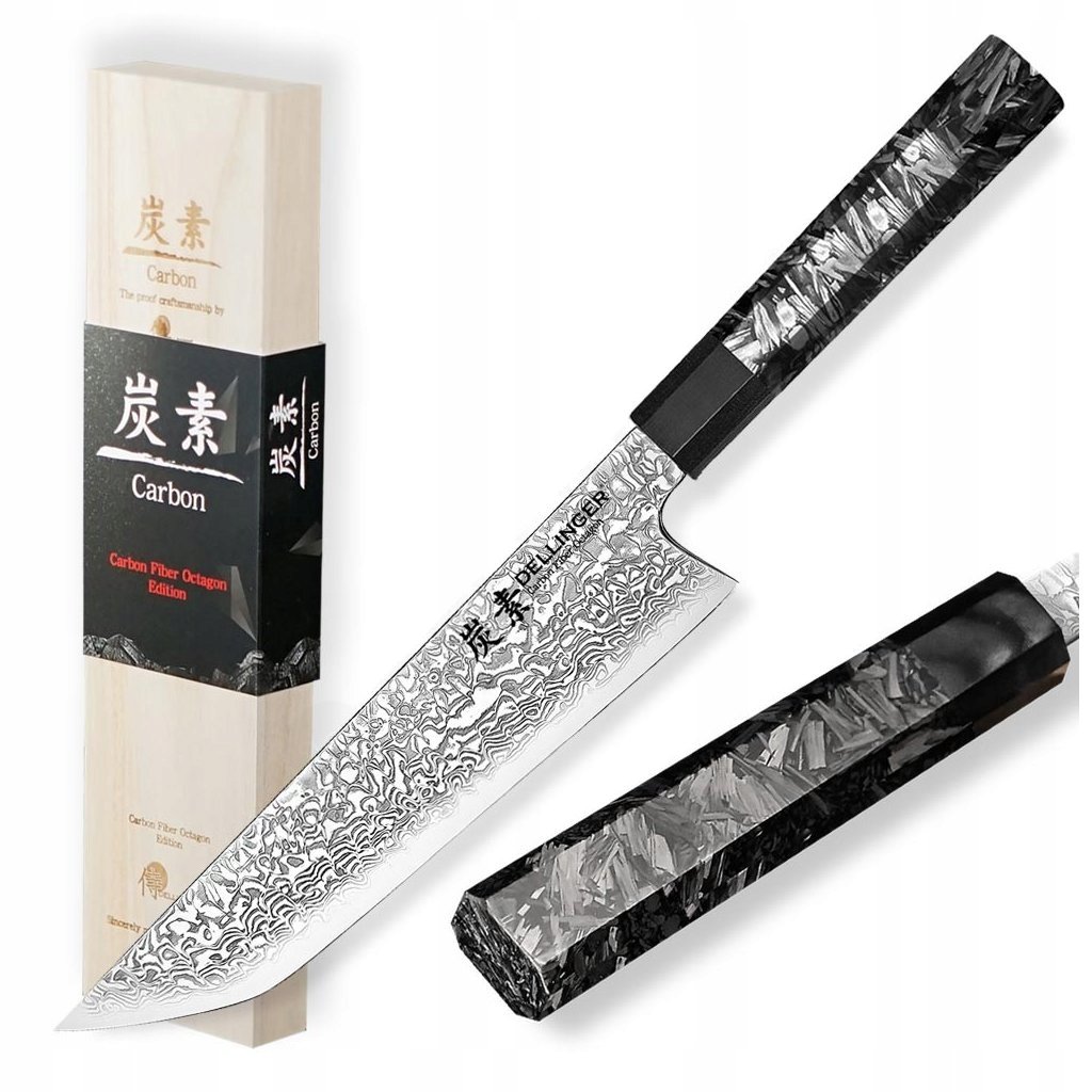Nóż do sushi i sashimi Dellinger Carbon Fiber Octagon Sakimaru 215 ...
