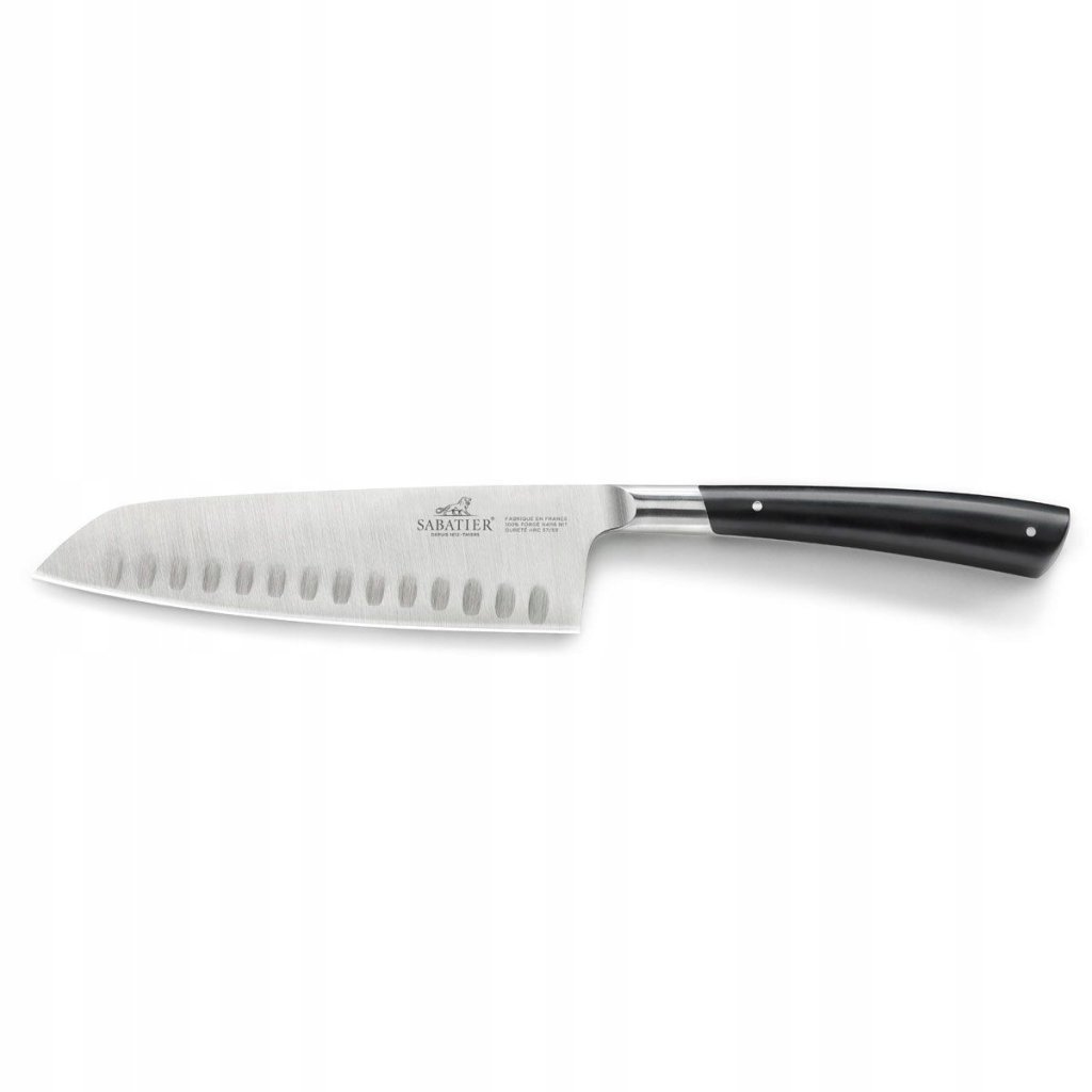 Nóż kuchenny japoński Santoku 18 cm Lion Sabatier stal nierdzewna ostry ...