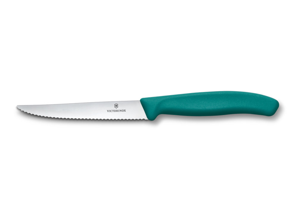 Nóż kuchenny ząbkowany Victorinox Swiss Classic 11cm green stek pizza ...