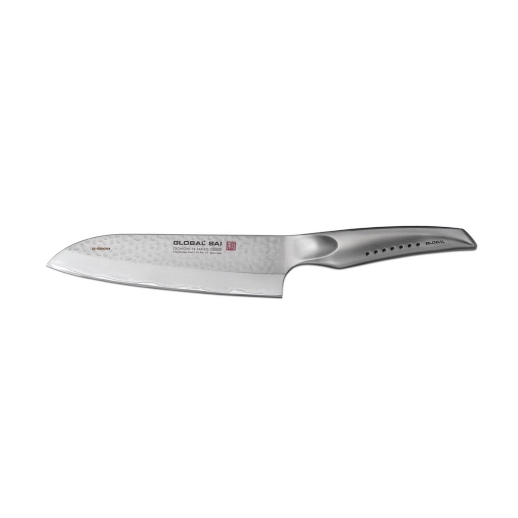 Nóż Santoku Global Sai 19 Cm Z Młotkowanym Wykończeniem Sai-03 - Inna marka | Sklep EMPIK.COM