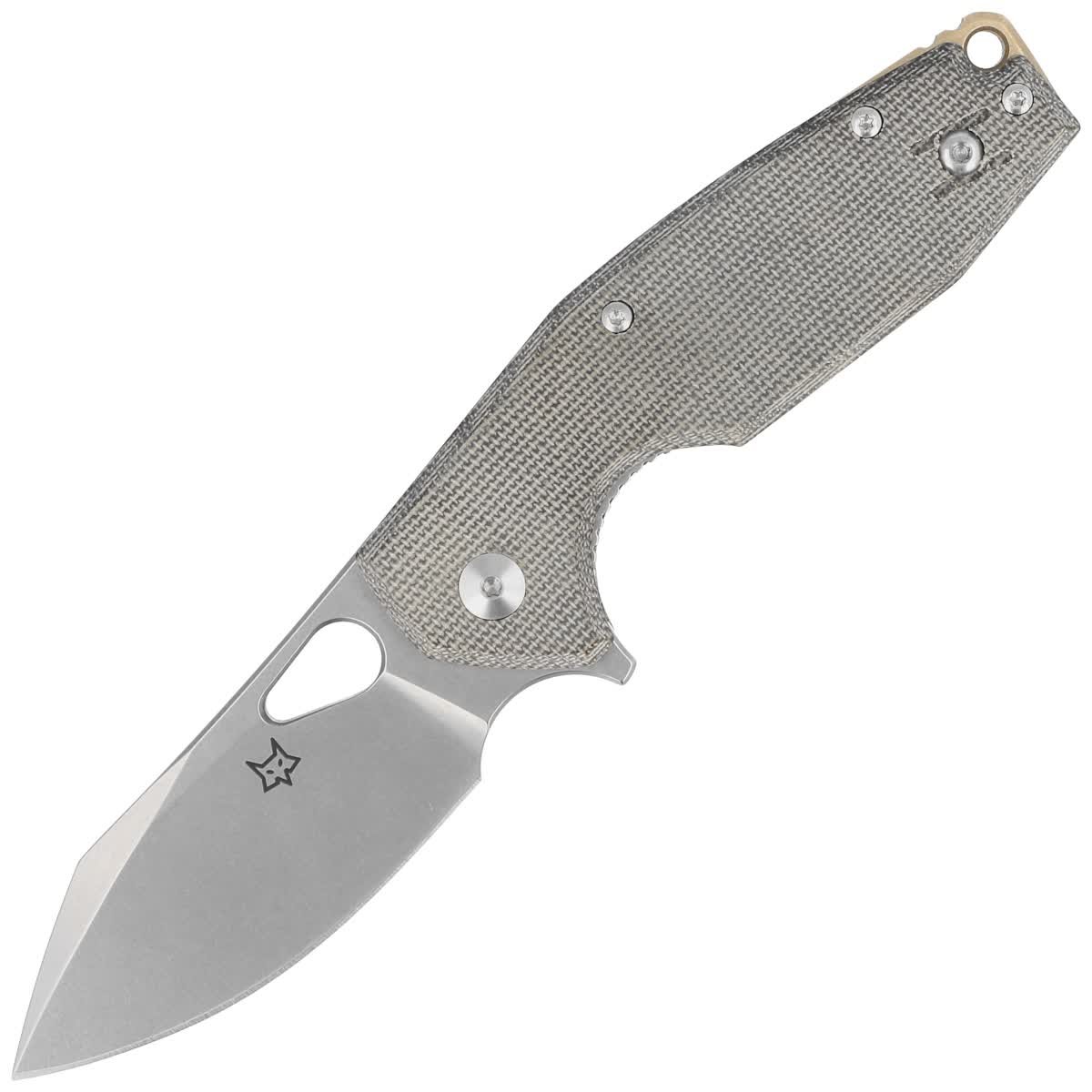 Nóż składany FOX Yaru Green Micarta, Stonewashed M398 by Jesper Voxnæs ...