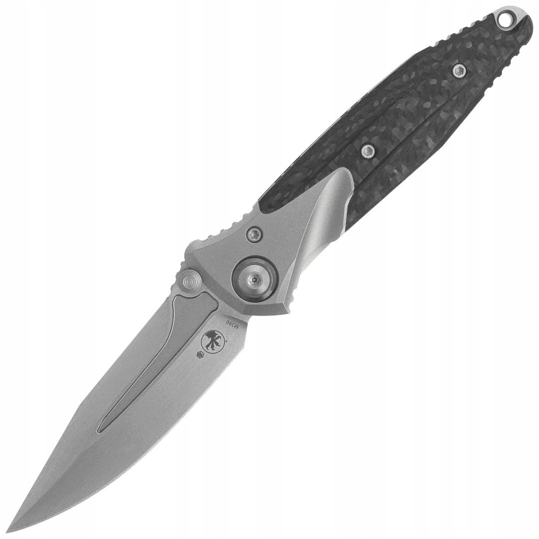Nóż składany Microtech Socom Bravo Mini SP Titanium/Carbon Fiber, Blue ...