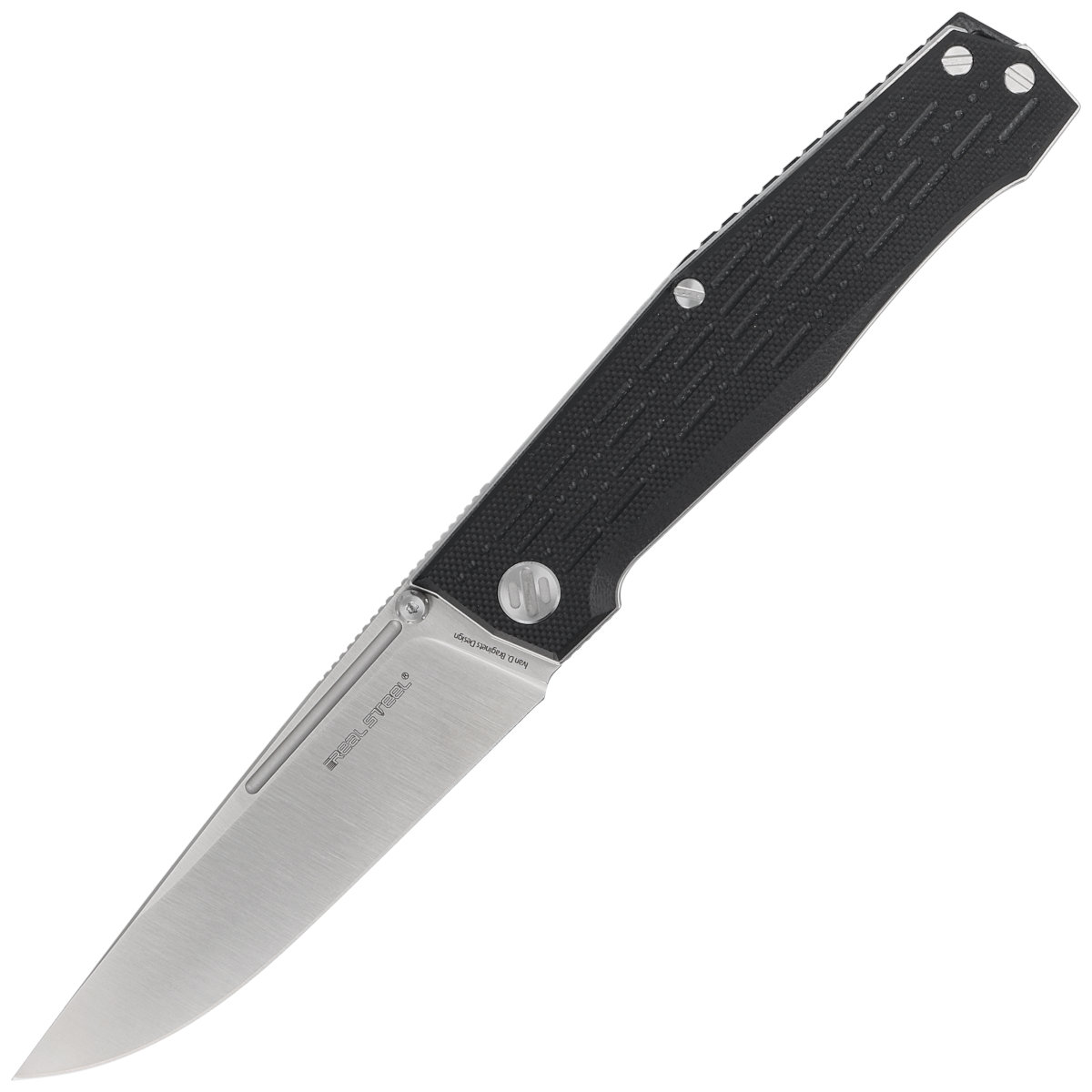 Nóż składany Real Steel Rokot Black G10, Satin N690 by Ivan D ...
