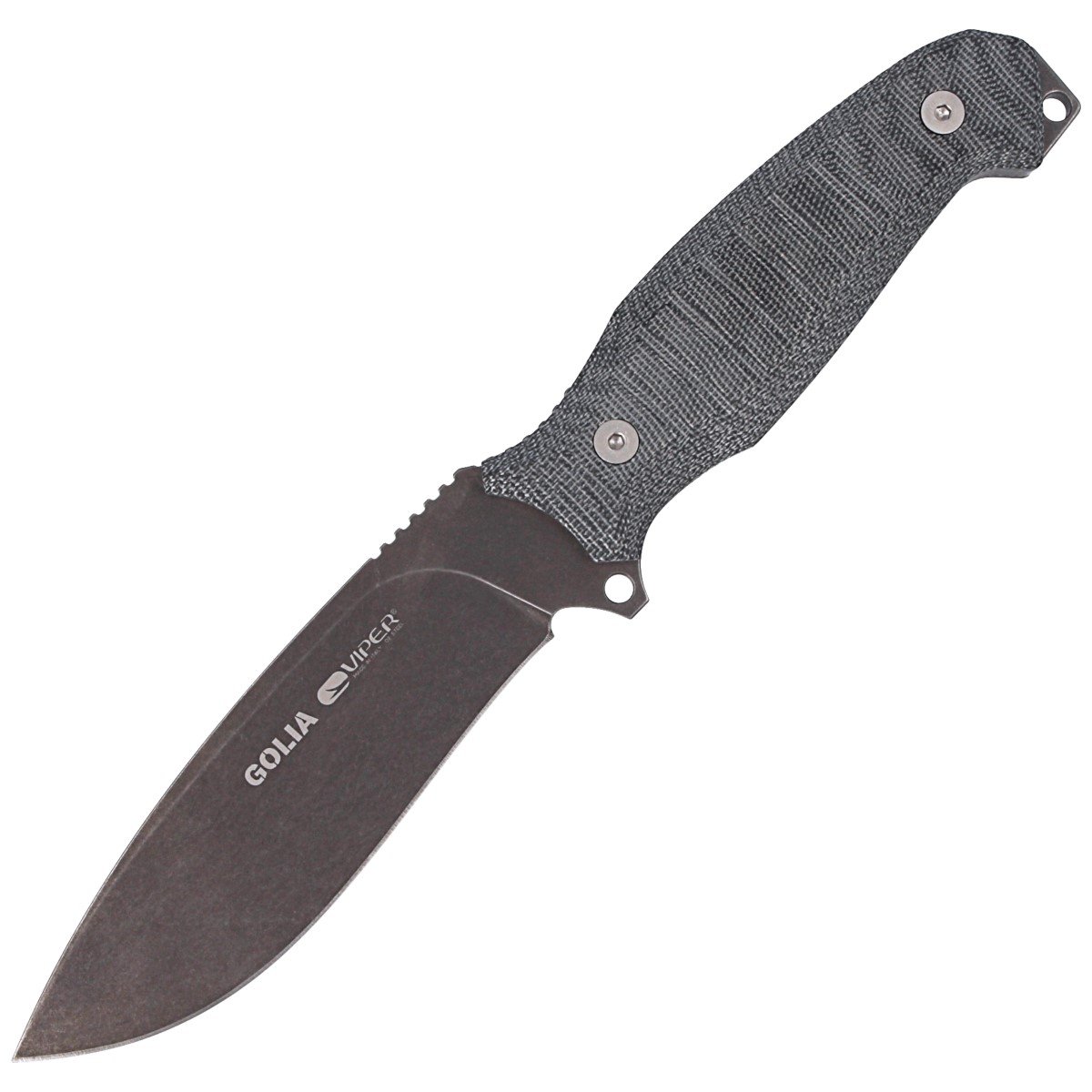 Nóż Viper Golia Evolution Black Canvas Micarta, Dark Stonewashed D2 by ...