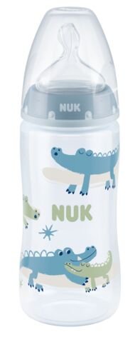 Nuk FC+ butelka 300ml ze wskaźnikiem temperatury smoczek silikonowy 6-18m-cy flow control ...