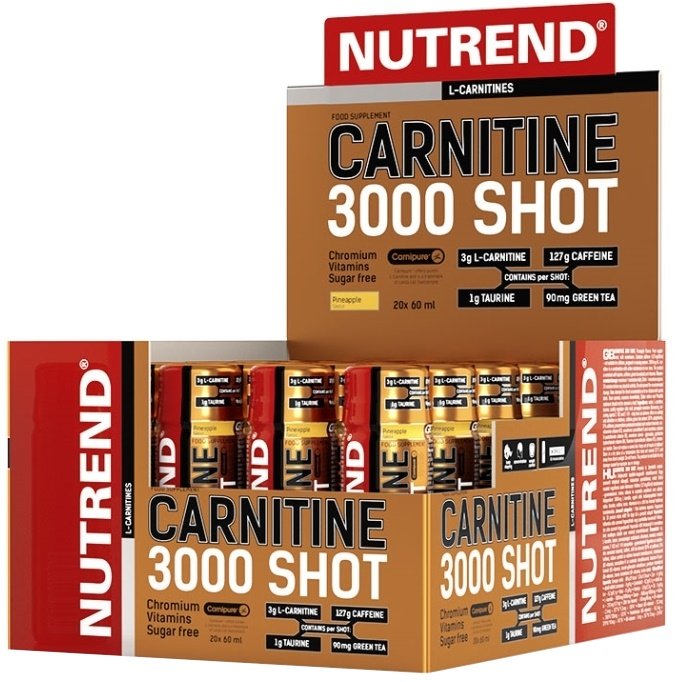 Nutrend - Karnityna 3000 Shot, Truskawka, Płyn, 20 x 60 ml | Sklep ...