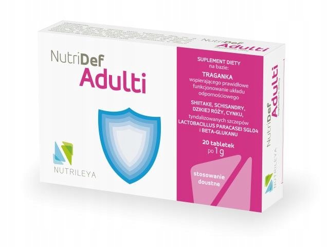 Nutrileya NutriDef Adulti 20 tab Odporność Traganek Shitake Schisandra ...