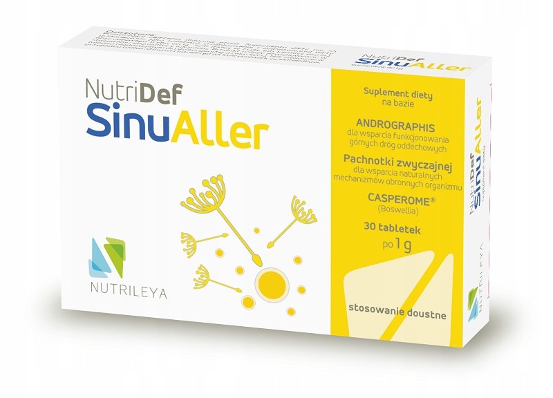 NUTRILEYA NutriDef Sinu Aller 30 tab Alergia Zapalenie zatok | Sklep ...