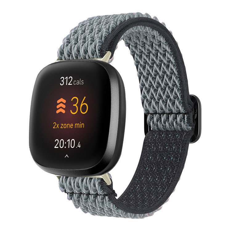 Nylonowy pasek do zegarka Fitbit Versa 3/4 Grey - INF | Sklep EMPIK.COM