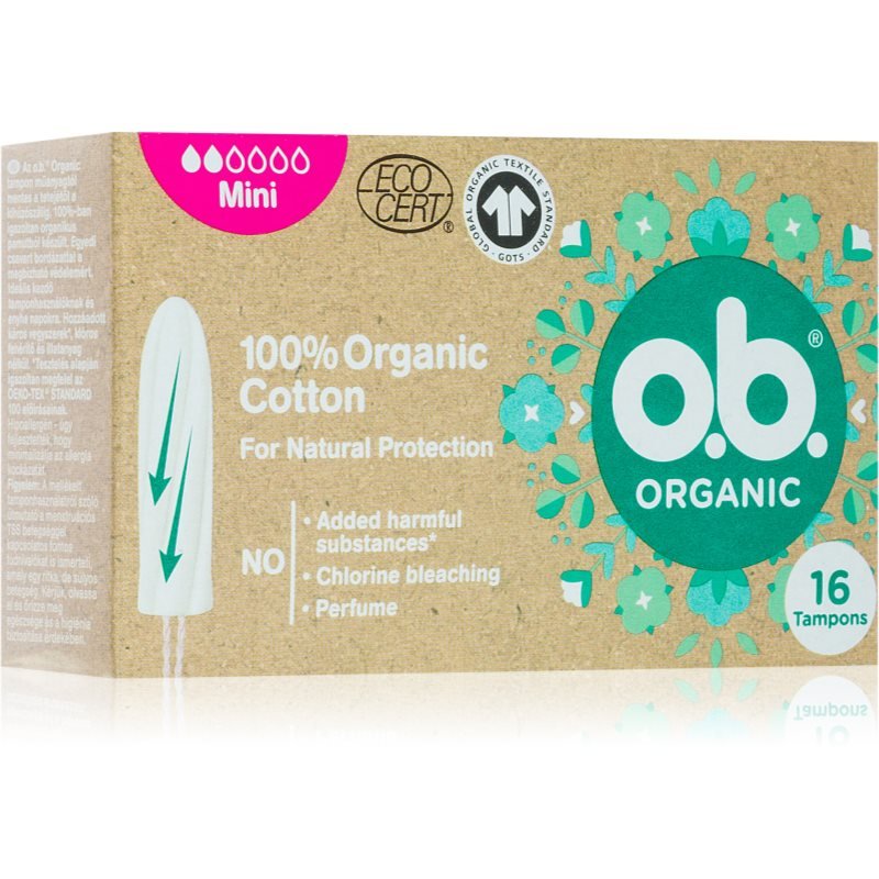 o.b. Organic Mini tampony 16 szt. | Sklep EMPIK.COM