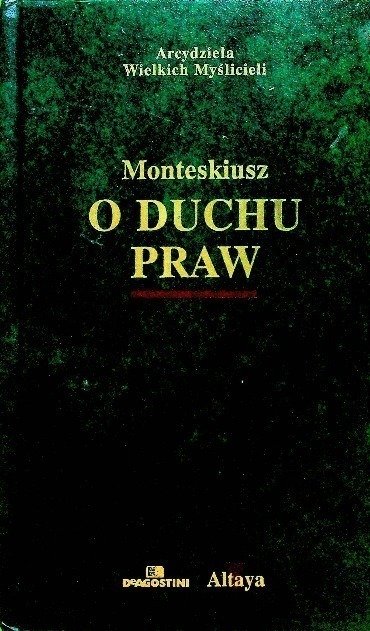 O duchu praw - Monteskiusz | Książka w Empik