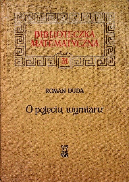 O pojęciu wymiaru - Duda Roman | Książka w Empik