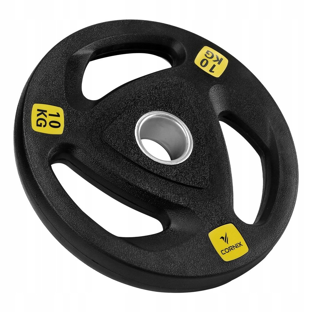 OBCIĄŻENIE ŻELIWNE OLIMPIJSKIE CORNIX 10 KG TALERZ GUMOWANY 51 MM ...