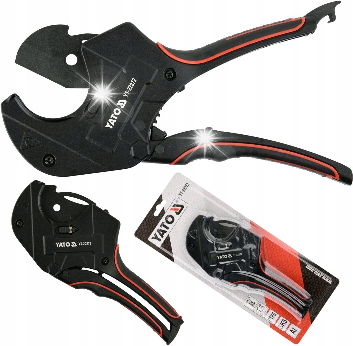 OBCINAK DO RUR PVC PP PE 50MM ALUMINIOWY OSTRZE SK5 Z POWŁOKĄ PTFE YATO ...