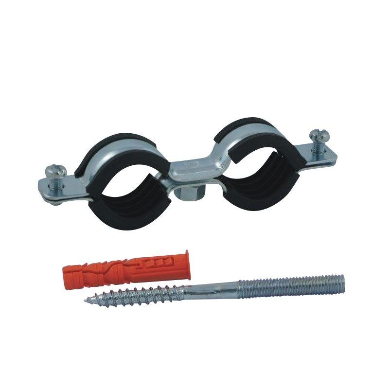 Obejma metalowa podwójna z wkładką tłumiacą EPDM - komplet 1/2" 20-23 OPAL - Inna marka | Sklep ...