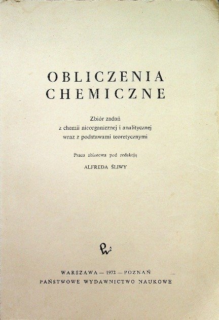Obliczenia chemiczne - Opracowanie zbiorowe | Książka w Empik
