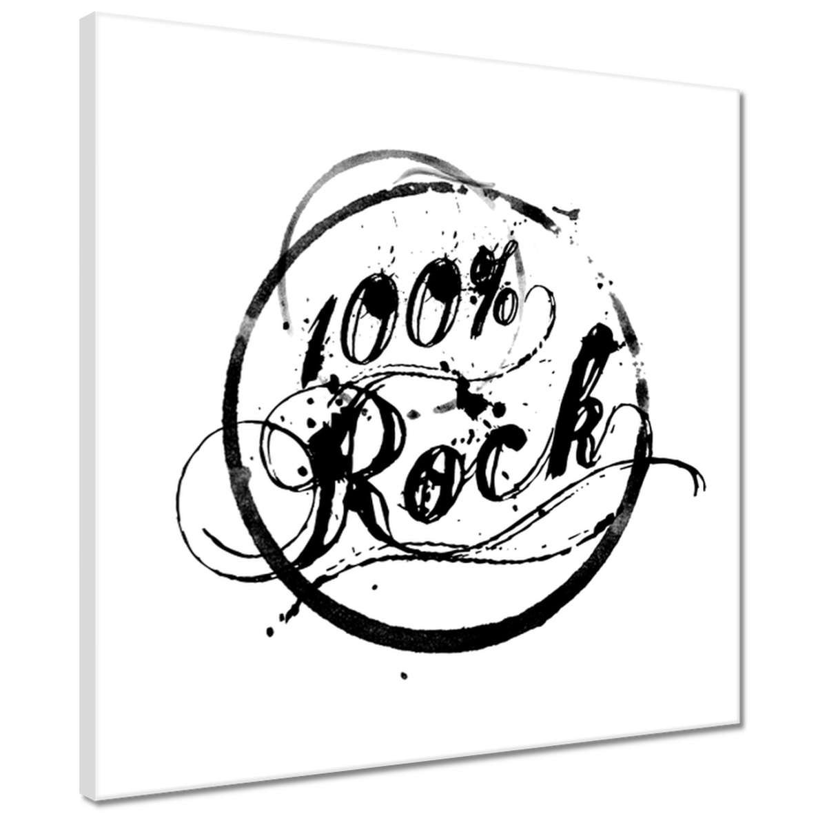 Obraz 100 procent Rock Muzyka, 40x40cm - ZeSmakiem | Sklep EMPIK.COM
