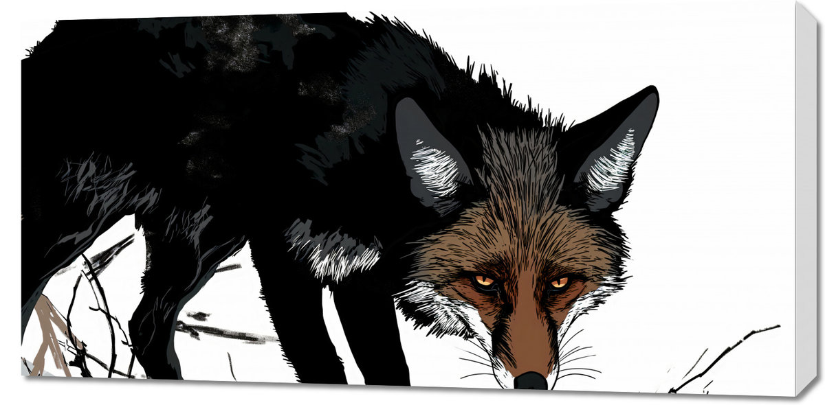 Obraz 100x50cm Nieufny Lis - Inna marka | Sklep EMPIK.COM