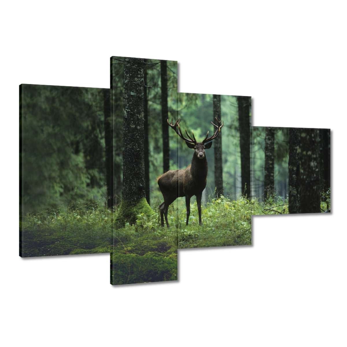 Obraz 100x70cm Jeleń w lesie - ZeSmakiem | Sklep EMPIK.COM