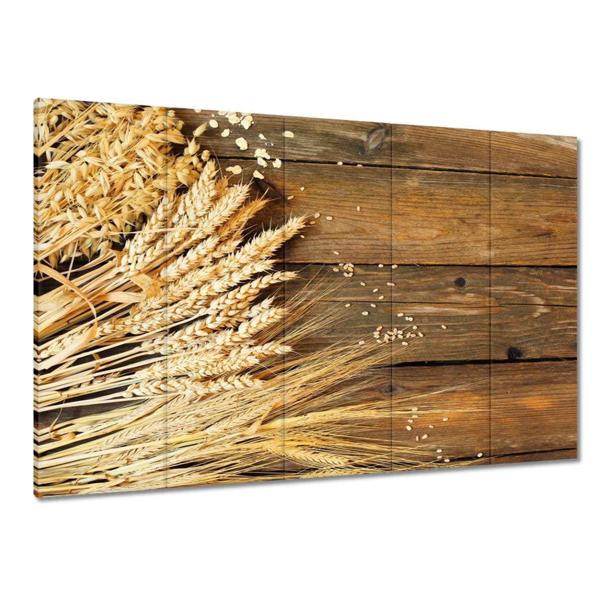 Obraz 100x70cm Różne łany zboża na deskach - ZeSmakiem | Sklep EMPIK.COM
