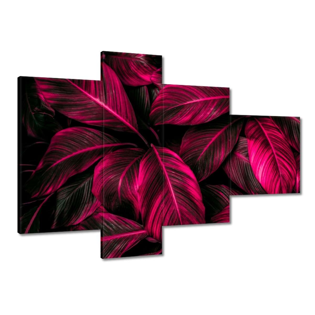 Obraz 100x70cm Różowe liście - ZeSmakiem | Sklep EMPIK.COM