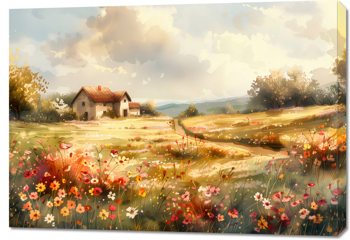 Obraz 100x70cm Sielski Domek - Inna marka | Sklep EMPIK.COM