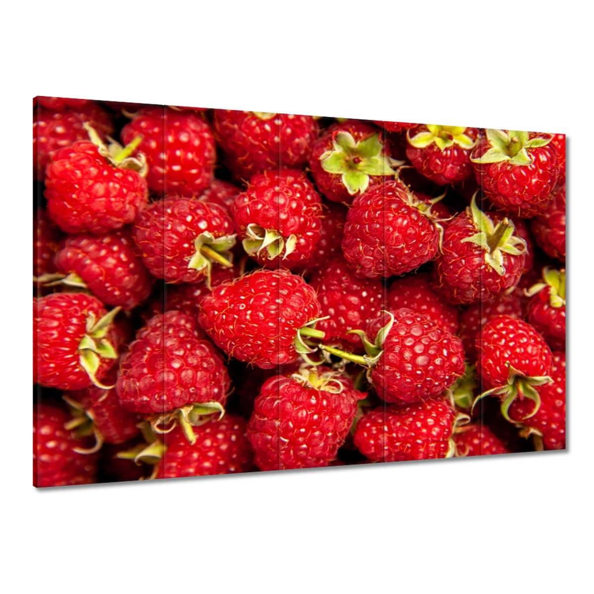 Obraz 100x70cm Soczyste i słodkie dojrzałe maliny - ZeSmakiem | Sklep ...